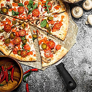 20 Pieces Pizza Spatula Pie Server Stainless Steel Cake Serving Spatula Non Slip Easy to Grip Baking Triangular Spade Plastic Handle Shovel for Desserts Pizza Pie Cake Biscuit