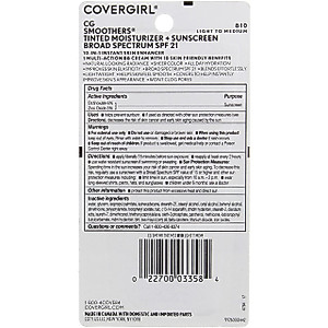 COVERGIRL Smoothers SPF 21 Tinted Coverage, Light to Medium [810], 1.35 oz