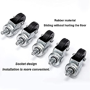 Rolling Stool with Wheels 400lbs Weight Capacity,360 Swivel Heavy Duty Esthetician Stool Adjustable for Tatoo Lab Massage Salon Spa Drafting Nail Teach Black