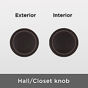 Kwikset Cove Interior Passage Door Knob, Handle For Closet and Hallway Doors, Non-Locking Doorknob, Venetian Bronze