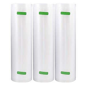 Vacuum Sealer Bags（3 packs）-11" x 16' Rolls Custom-Sized Vacuum Food Saver Bags Great for vac storage, Meal Prep or Sous Vide