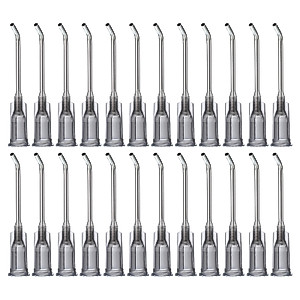 PATIKIL 16Ga x 1 Inch Dispensing Needle Tips, 36Pcs Stainless Steel 45 Degrees Pre Bent Glue Needle Tube Blunt Tips with Luer Lock for Glue Oil Applicator, Grey