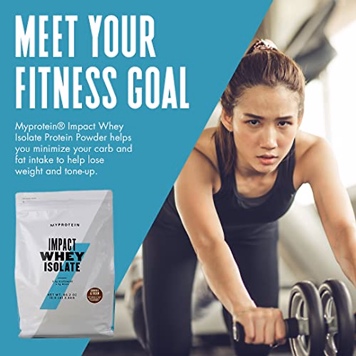 Myprotein Impact Whey Isolate Protein Powder (Cookies & Cream, 5.5 Pound)