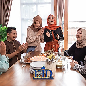 Ramadan Mubarak Eid Decorations 3 Pcs Ramadan Kareem Table Top Ornaments Ramadan Wooden Ornaments Freestanding Table Centerpiece Sign for Eid Ramadan Gifts Home Office Home Bedroom Party Decorations