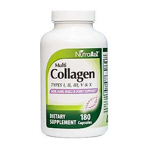 NutraA2Z Multi Collagen Pills 1735mg -180 Collagen Capsules (60 Servings) - Types I, II, III, V & X for Healthy Skin, Hair, Nails & Joint Support