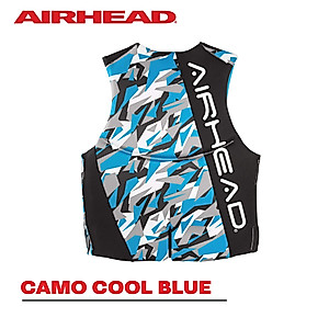 Airhead Men's US Coast Guard Approved CAMO COOL Kwik-Dry Neolite Flex Life Jacket