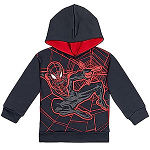 Marvel Spider-Man Miles Morales Little Boys Fleece Pullover Hoodie 6