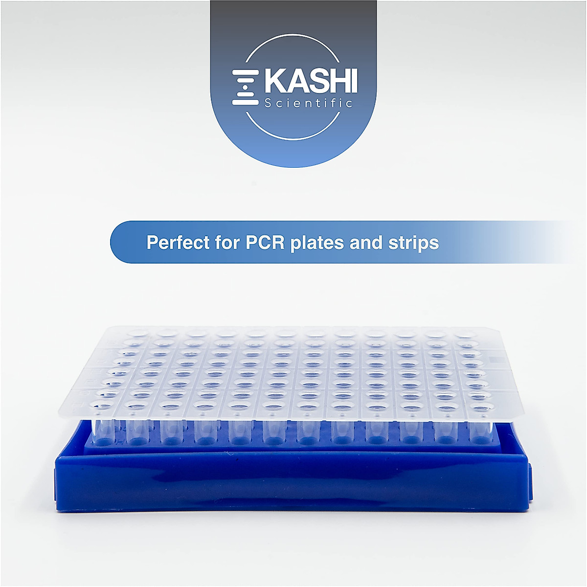 Kashi Scientific 96 Well PCR Tube Rack for 0.2mL PCR Tubes and PCR Plates, 8x12 PCR Tube Rack [3 Racks]