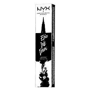 NYX PROFESSIONAL MAKEUP Epic Ink Liner, Waterproof Liquid Eyeliner - Black, Vegan Formula