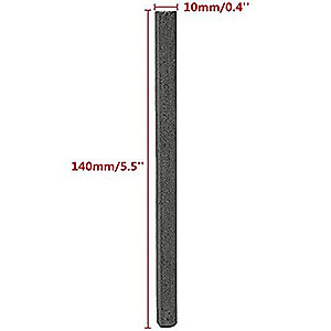 CynKen 5pcs 10x140mm Ferrite Rod Bar Loopstick for Radio Antenna Aerial Crystal About 0.4"x5.5"