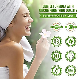 Wild Naturals Organic Body Wash – Moisturizing & Exfoliating Wash for Sensitive, Dry, Itchy Skin – Hydrating Hypoallergenic Body Wash for Men & Women