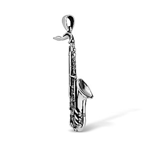 WithLoveSilver 925 Sterling Silver Music Saxophone Note Melody Musical Pendant