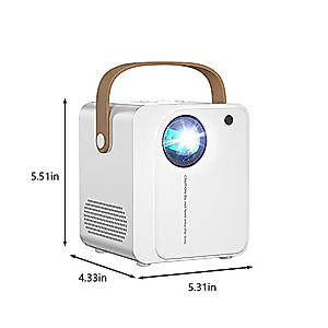 Projector, Hd Projector WiFi Projector 120ansi Home Video Projector Compatible with Hdmi/av/USB/Laptop/iOS & Android Smartphone Have You Tube App Movie Projector