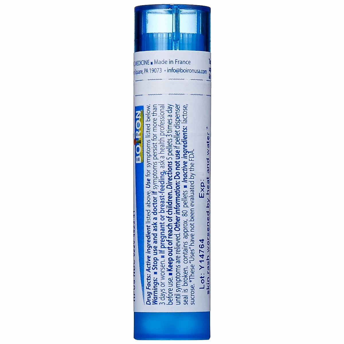 Boiron Sulphur 30C (Pack of 5 80-Pellet Tubes), Homeopathic Medicine for Skin Rash