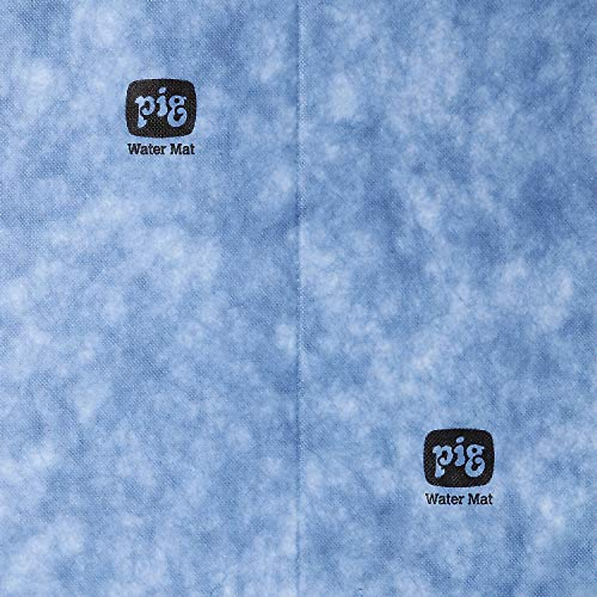 PIG Water Absorbent Mat - Reusable - 50 Pack - 15" x 19" Pads - Blue and White - PM50539