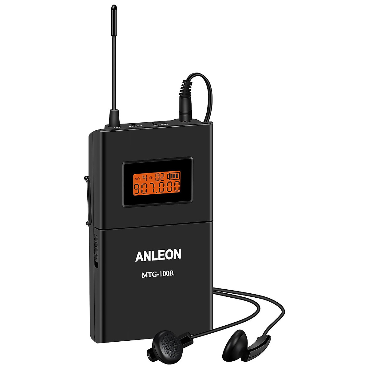 ANLEON Tour Guide Systems For Tour Guides, Teachers, Coaches,Simultaneous Interpretation,Church Translation System Wireless 915Mhz ( 1 Transmitter and 3 Receivers)