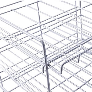 Atlantic Gravity-Fed Compact Single Can Rack - Kitchen Organizer, Durable Steel Construction, 3-level storage capacity, fits most pantries, PN 1002N in galvanized steel (Updated)