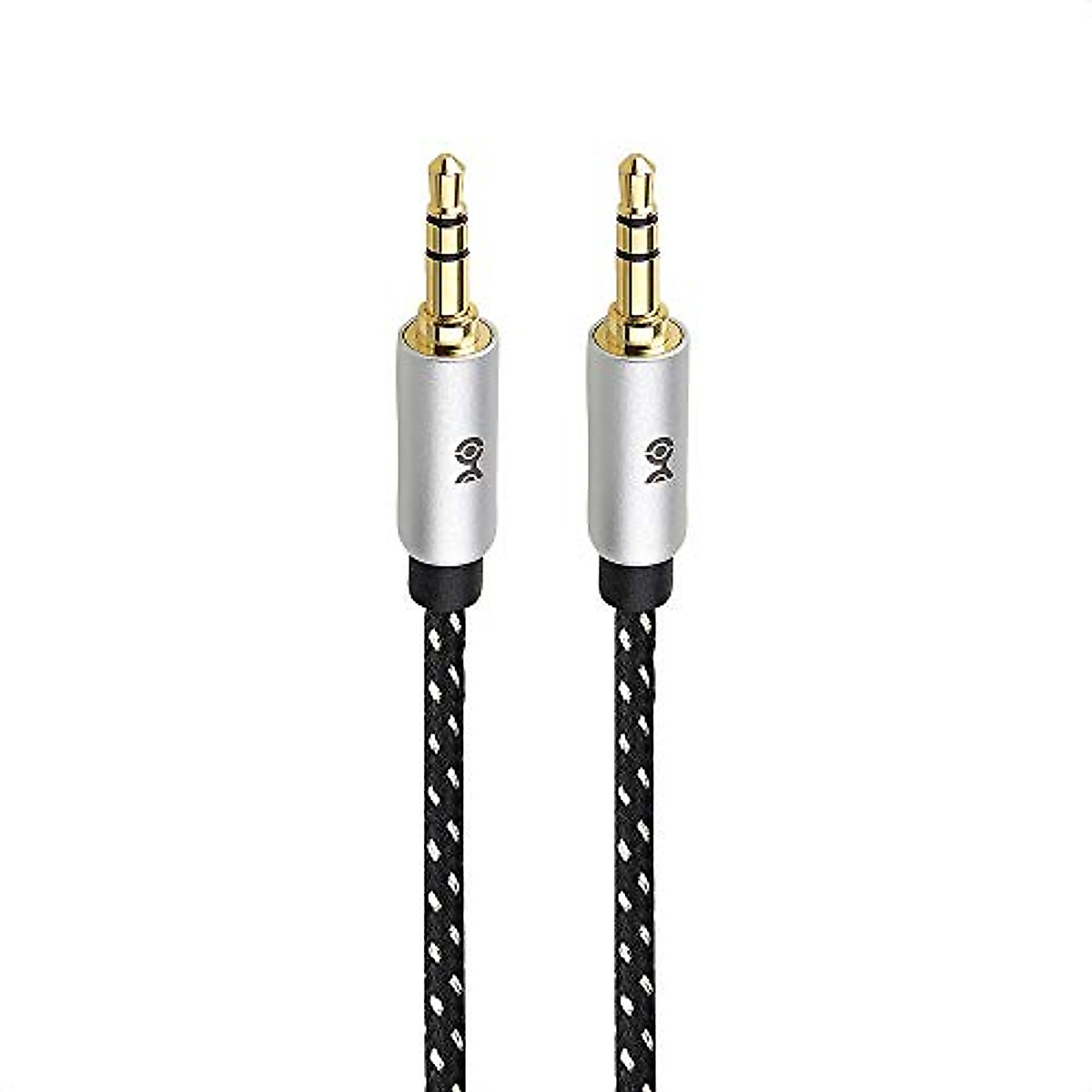 Cable Matters 2-Pack 3.5mm Audio Cable 6 ft (3.5mm Aux Cable/Aux Cord, Headphone Cable, Audio Cable 3.5mm Male to Male) - 6 Feet / 1.8 Meters