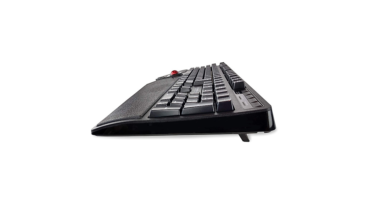 ELECOM Ergonomic Keyboard: Built-in Trackball & Scroll Wheel