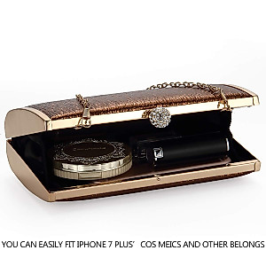 Women Evening Clutch Bags Metal Frame Evening Bag Night Purse Handbag Wedding Prom Party Cocktail Bridal Clutches