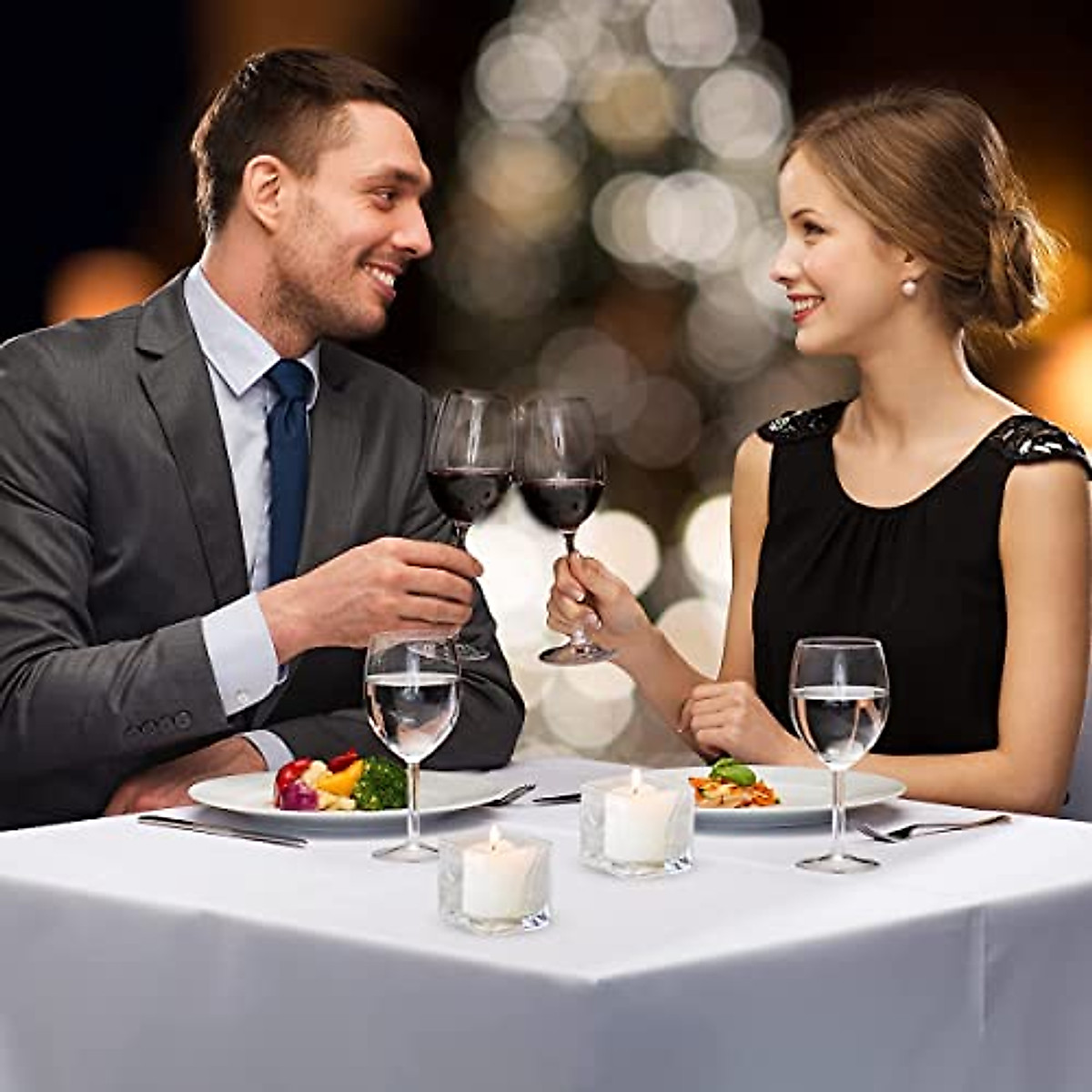 12 Hours Votive Candles, 24 Packs Unscented White 2.0 inch Wax Candles for Wedding, Party, Holiday & Home