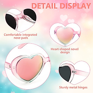 FEISEDY Polarized Heart Shaped Sunglasses Oversized Vintage Fashion Love Eyeglasses for Women UV400 B2337