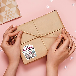 Cute Gnomes Thank You Sticker Roll,Funny We Just Gnome You’re Gnome Love This Stickers,Packaging Stickers, Mail Envelopes Shipping Stickers for Small Business,500 PCS