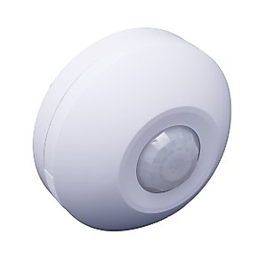 Leviton ODC0S-I7W Ceiling Mount Self-Contained Occupancy Sensor, 2700VA FL, 277VAC 60Hz, PIR, 360 Degree, 530 sq. ft. Coverage, White