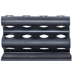 Parker Double Edge Razor Stand – Solid Brass with Black Finish –Holds 4 Razors – Parker Stand with Padded Base – Excellent Storage for Long Handled Double Edge Safety Razors