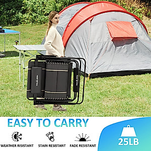 Amopatio Oversized Padded Zero Gravity Chair with Cup Holder, XXL 33" Wide Folding Reclining Lounge Chair with Footrest & Headrest for Indoor and Outdoor, Support 500LBS, Dark Grey