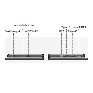 Portable Monitor for Laptop 15.6-inch 4K HDR Monitor Office Gaming Host Expansion Screen IPS External Screen 3840 * 2160 Resolution Multi-Function Secondary Screen External Screen (Size : Non-Touch)