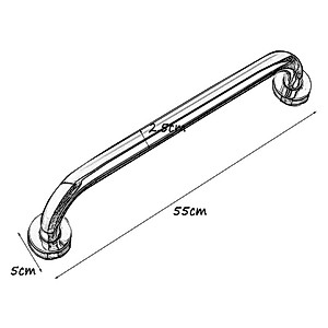 ALDEPO Grab Bars Stainless Steel Grab Bar, Grab Rails，Elderly Pregnant Women with Disabilities, Safety Non-Slip Barrier-Free Handrail, for Bathtub, Toilet, Kitchen