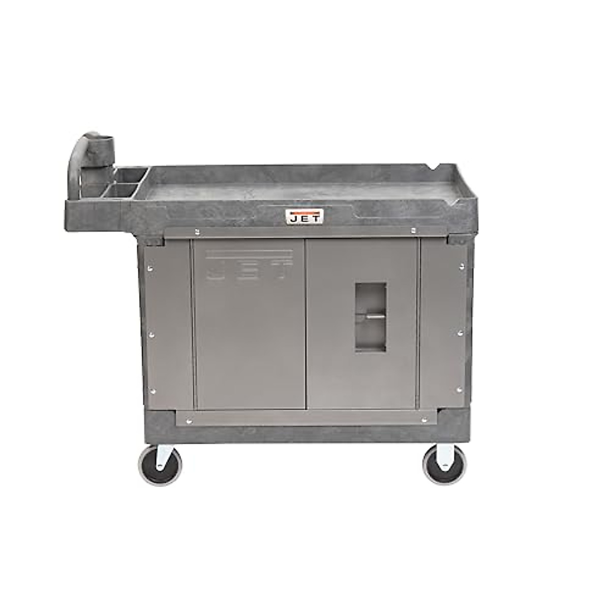 JET PUC-4325 Resin Utility Cart with JT1-125 LOAD-N-LOCK Security System