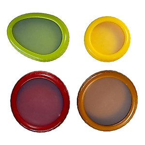 Silicone Fruit Storage Container Vegetable Food Storage Containers Set for Fridge Onion Storage Container, Avocado Keeper, Tomato Saver Container, and Lemon Holder Box 4PCS