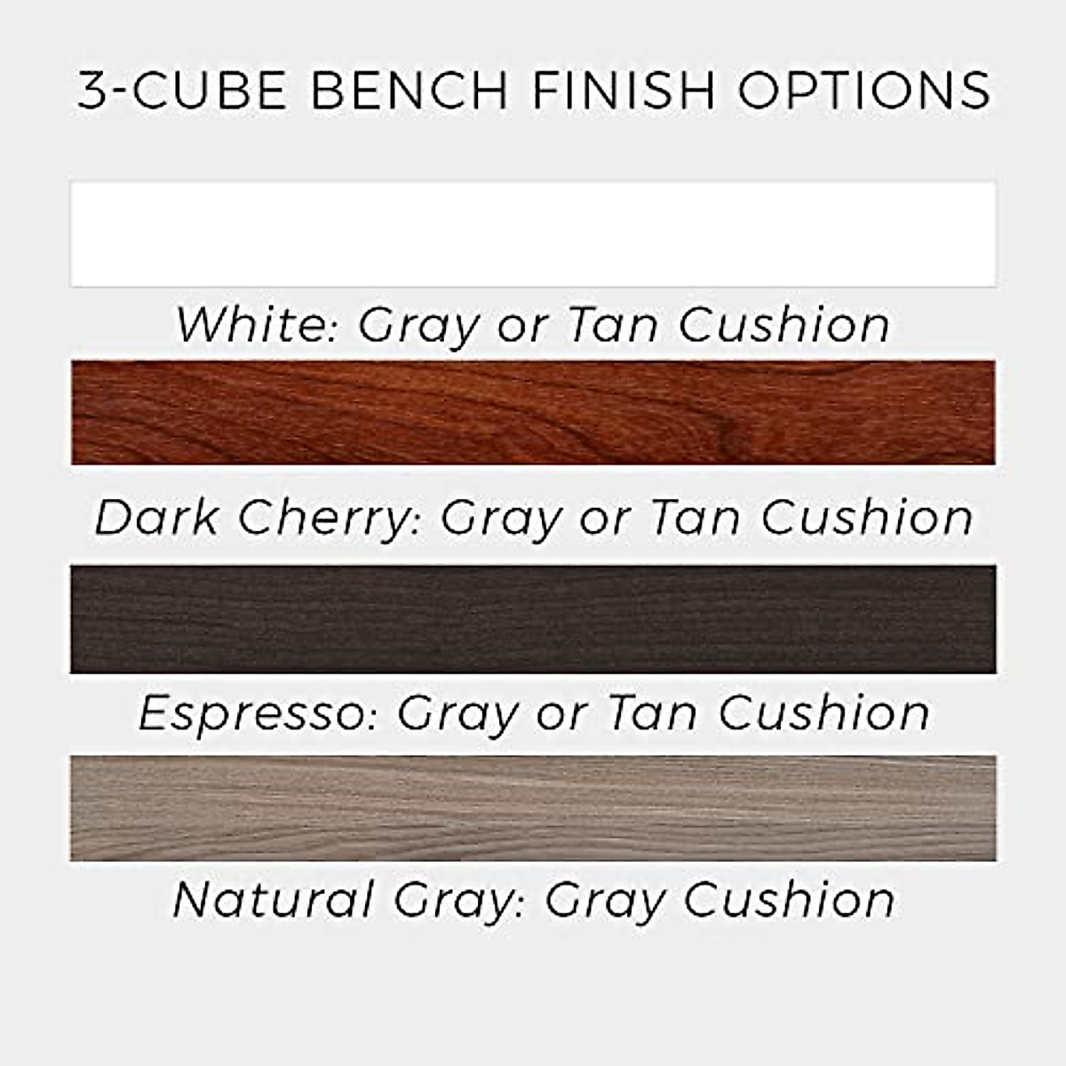 ClosetMaid 1569 Cubeicals 3-Cube Storage Bench, White