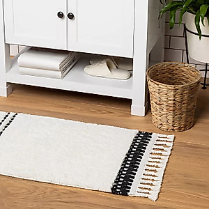 Motifeur Bathroom Wastebasket - Hand-Woven Water Hyacinth Wicker Decorative Trash Can, Seagrass Garbage Bin…