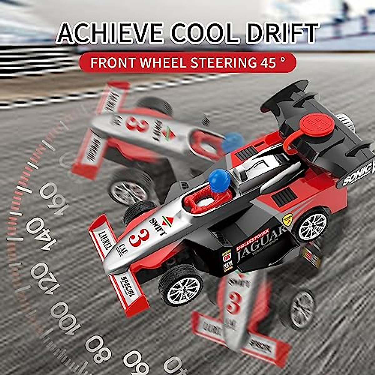AISYAH Remote Control Car - Spray Car with Lights Control Car, Red Drift Racing Sport Control Cars Toy, Remote Control Car for Boys 8-12, 6 Year Old Boy Gifts