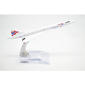 TANG DYNASTY(TM) 1:400 16cm Concorde British Airways Metal Airplane Model Plane Toy Plane Model