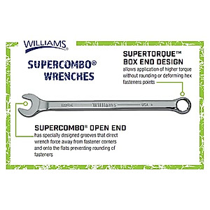 Williams 1216SC Super Combo Combination Wrench, 1/2-Inch