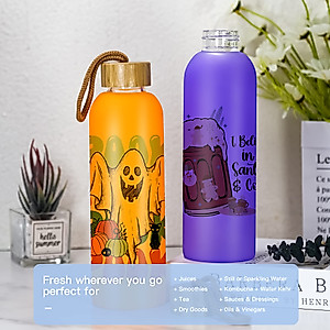 AGH 6 Pack Sublimation Glass Blanks With Bamboo Lid, 26 oz Rose Red Sublimation Cups, 750 ml Sublimation Beer Can Glass, Sublimation Straight Tumblers Watter Bottle for Juice, Soda, Drinks. Diy GIft