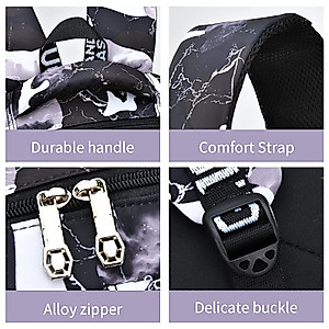 Yvechus School Backpack Casual Daypack Travel Outdoor Camouflage Backpack Christmas Presents for Boys and Girls (AY Camo Black)