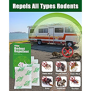 SEEKBIT Rodent Repellent, 10 Pack Peppermint Oil to Repels Mice and Rats and Other Rodents, Mouse Deterrent for Car Engines to Keep Mice Out, Rat Repellent for Basements Barns Garages RV Trucks
