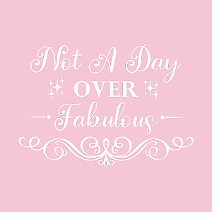 Birthday Gifts for Women, Not A Day Over Fabulous Wine Glass - Mothers Day Gifts for Mom Her Sister Best Friends Female Coworker Wife Aunt Teacher Girlfriend, Wine Gifts for Women