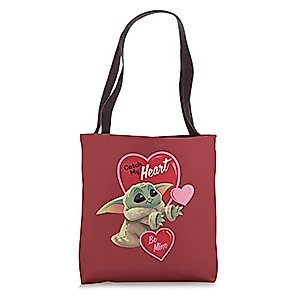 Star Wars The Mandalorian Grogu Be Mine Valentine Tote Bag