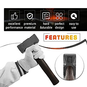 Hand-made Square Forging Hammer Bladesmithing Tool for Farrier Blacksmith Bladesmith