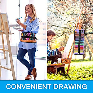 BicycleStore 36 Colored Pencils Set, Professional Wooden Color Pencils Drawing Kit Art Coloring Pencil Sets with Canvas Bag Sharpeners for Kids, Adults, Sketch, Arts, Coloring Books