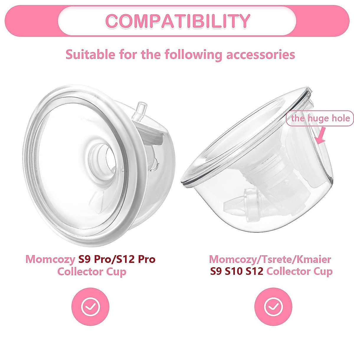 Belmikal Silicone 21mm Flange Compatible with Momcozy/Tsrete/Kmaier Wearable Breast Pump,Shield/21mm Flange Insert Replacement, Use with Wearable S9|S10|S12|S9 Pro|s12 Pro Pump Parts/Accessories