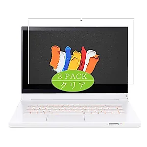Synvy [3 Pack] Screen Protector, Compatible with ACER ConceptD 7 Ezel Pro CC715-71-71P-91P 15.6" TPU Film Protectors [Not Tempered Glass]