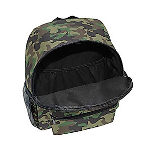 AUUXVA Kids Backpack Military Camo Camouflage School Bag Kindergarten Toddler Preschool Backpack for Boy Girls Children