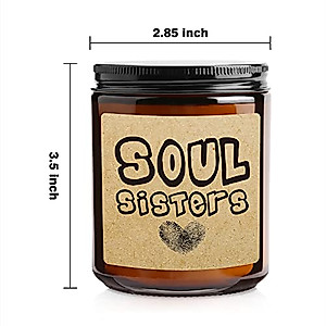 Birthday Gifts for Women, Valentines Day Gifts for Her for Women, Scented Candles for Best Friends, Gifts for Soul Sisters Friends, HBESTIE Unique Friendship Gifts for Bestie, Sister Gift